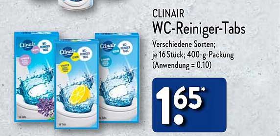 Clinair Wc-reiniger-tabs Angebot bei ALDI Nord - 1Prospekte.de