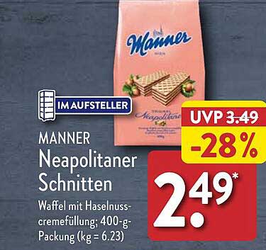 Manner Neapolitaner Schnitten Angebot bei ALDI Nord - 1Prospekte.de
