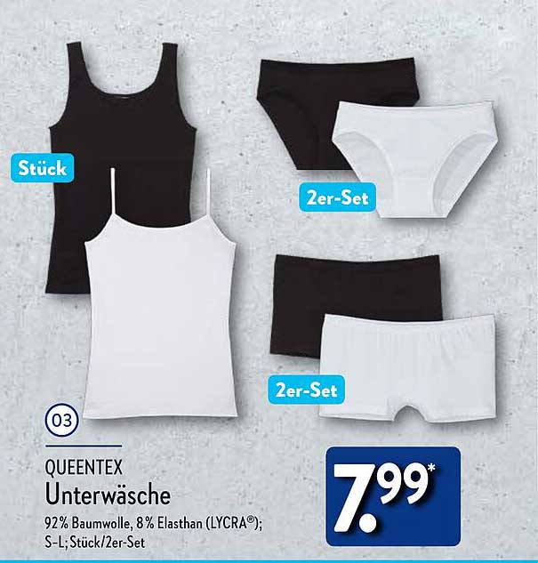 Queentex Unterwäsche Angebot bei ALDI Nord - 1Prospekte.de