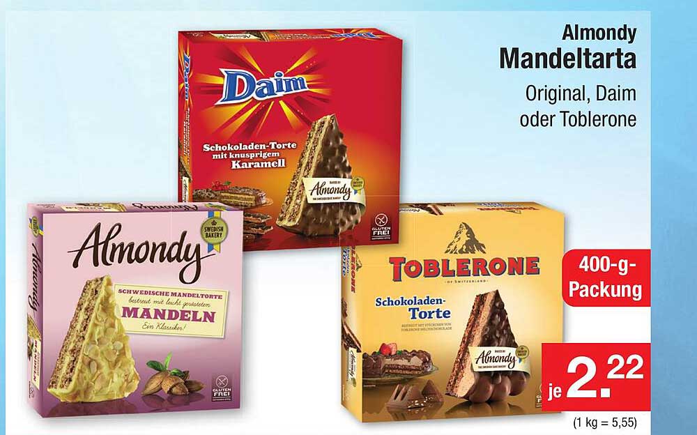 Almondy Mandeltarta Angebot bei Zimmermann - 1Prospekte.de