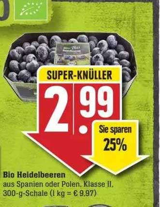 Bio Heidelbeeren Angebot bei EDEKA - 1Prospekte.de