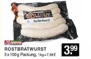 Rasting Rostbratwurst Angebot bei Edeka Zurheide