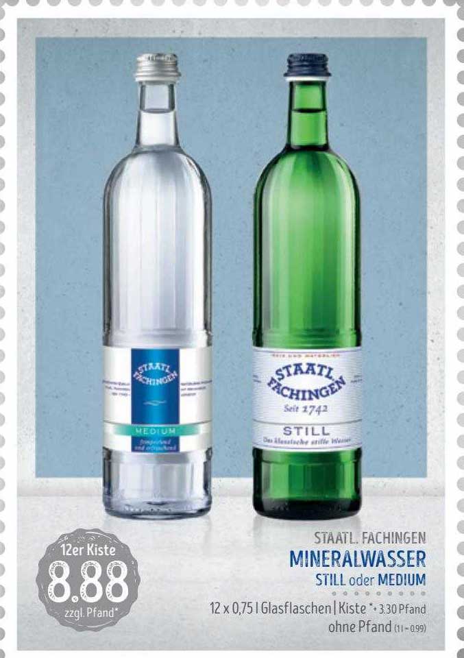 Staatl Fachingen Mineralwasser Still Oder Medium Angebot bei Edeka ...