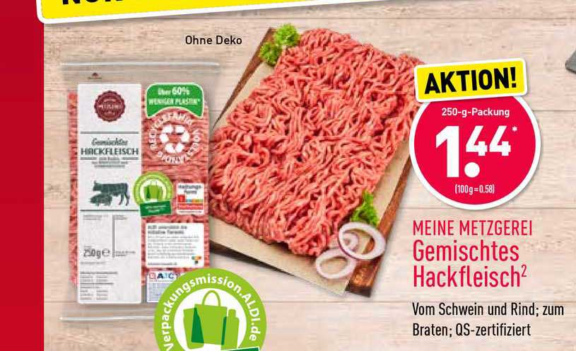 Meine Metzgerei Gemischtes Hackfleisch Angebot bei ALDI Nord ...