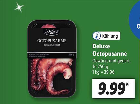Deluxe Octopusarme Angebot bei Lidl - 1Prospekte.de