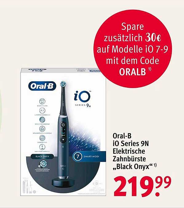 Oral B Io Series 9n Elektrische Zahnbürste „black Onyx“ Angebot Bei