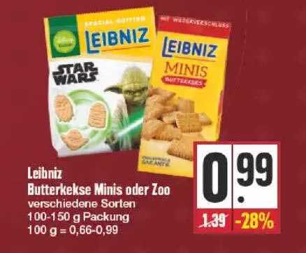 Leibniz Butterkekse Minis Oder Zoo Angebot bei EDEKA - 1Prospekte.de