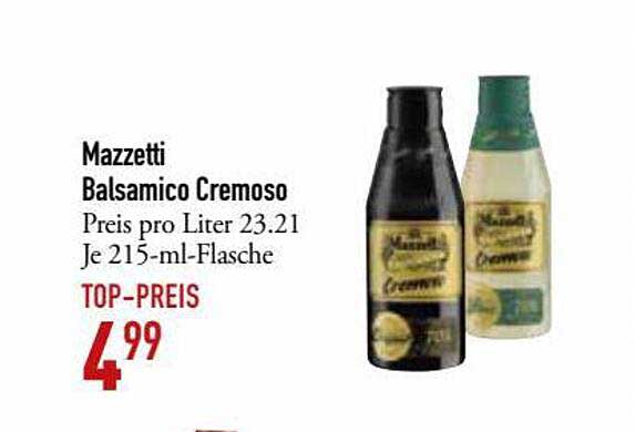 Mazzetti Balsamico Cremoso Angebot bei DINEA