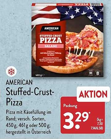 American Stuffed-crust-pizza Angebot bei ALDI Nord - 1Prospekte.de