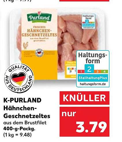K-purland Hähnchen-geschnetzeltes Angebot bei Kaufland - 1Prospekte.de