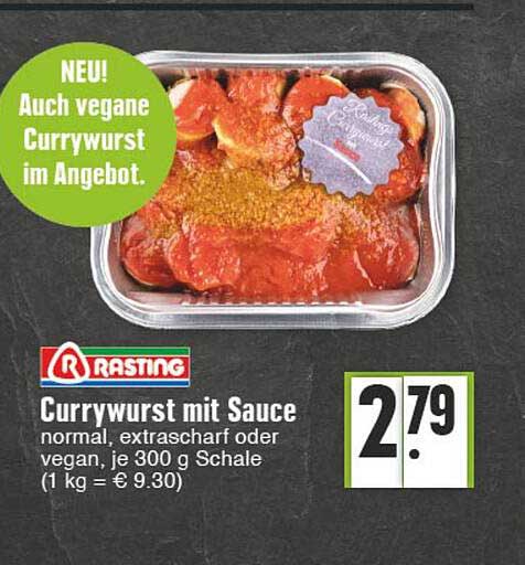Rasting Currywurst Mit Sauce Angebot bei E Center