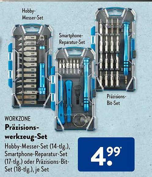 Workzone Präzisionswerkzeug-set Angebot bei ALDI SÜD - 1Prospekte.de