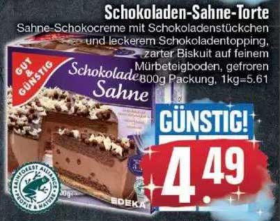 Schokoladen-sahne-torte Angebot bei EDEKA - 1Prospekte.de