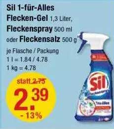 Flecken Gel, Fleckenspray Oder Fleckensalz Angebot bei V-Markt ...