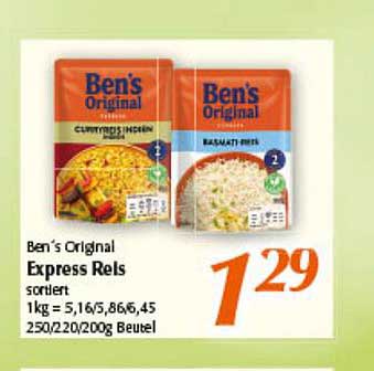 Ben's Original Express Reis Angebot bei Inkoop - 1Prospekte.de