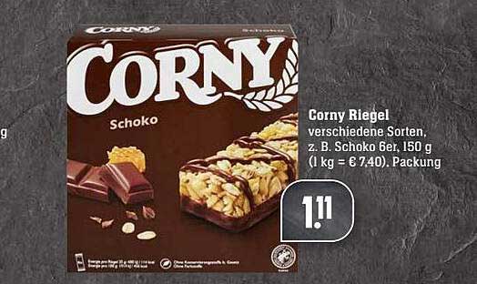 Corny Riegel Angebot bei Scheck-in-Center - 1Prospekte.de