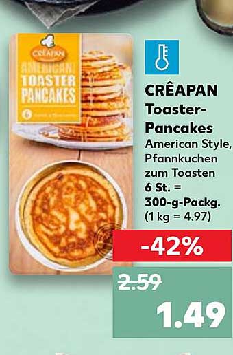 Crêapan Toaster-pancakes Angebot bei Kaufland - 1Prospekte.de