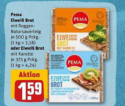 Pema Eiweiß Brot Angebot bei REWE Kaufpark
