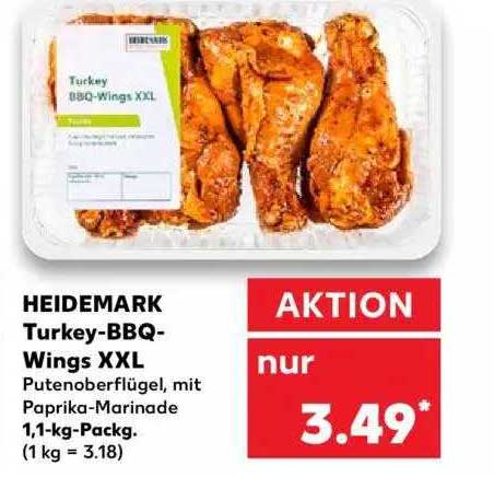 Heidemark Turkey-bbq-wings XXL Angebot bei Kaufland - 1Prospekte.de