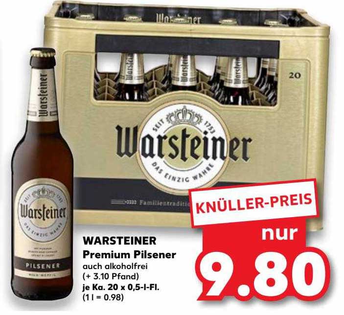 Warsteiner Premium Pilsener Angebot bei Kaufland - 1Prospekte.de