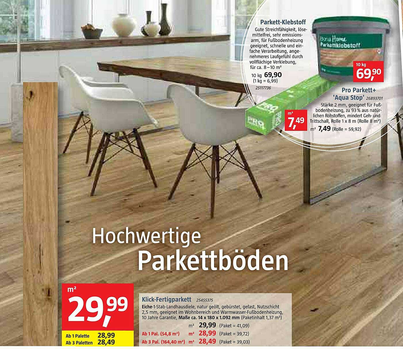Klick-fertigparkett Angebot bei Bauhaus