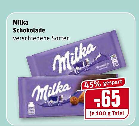 Milka Schokolade Angebot bei REWE - 1Prospekte.de
