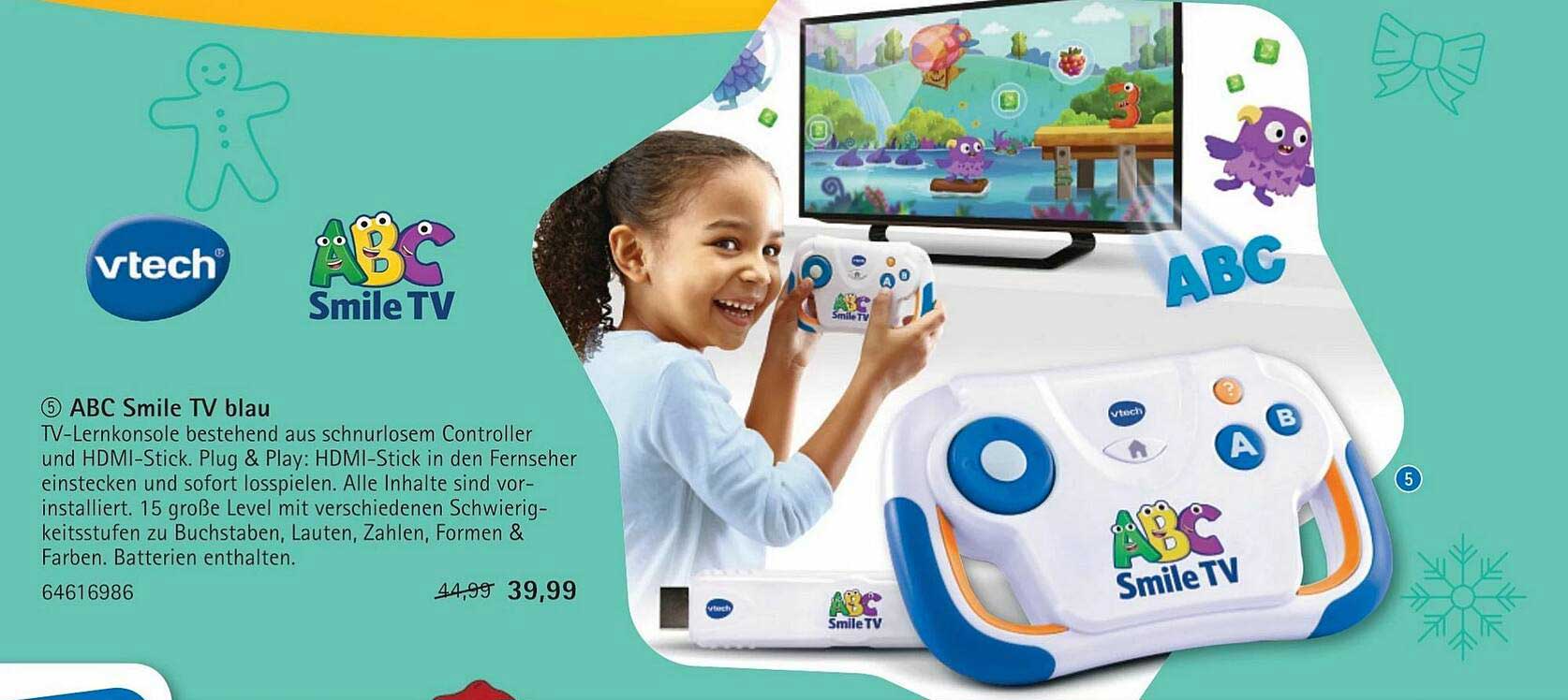 Vtech Lernkonsole „abc Smile Tv“ Angebot bei Kaufland