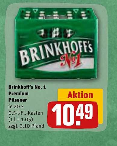 Brinkhoff's No.1 Premium Pilsener Angebot bei REWE - 1Prospekte.de