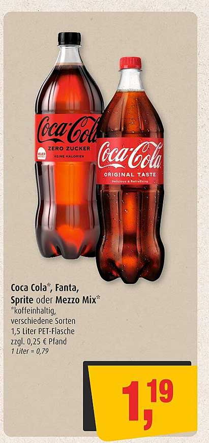 Coca-cola, Fanta, Sprite Oder Mezzo Mix Angebot bei Markant