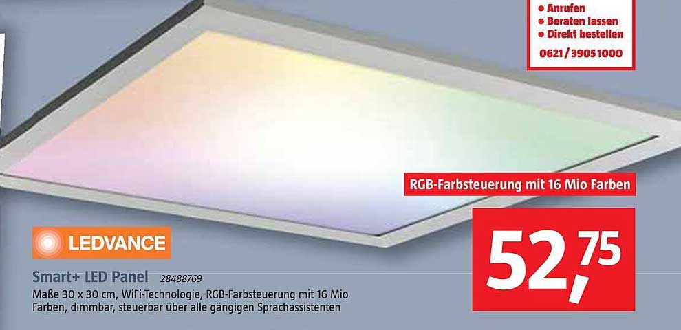 Ledvance Smart+ Led Panel Angebot bei Bauhaus - 1Prospekte.de