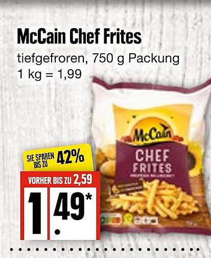 Mccain Chef Frites Angebot bei EDEKA - 1Prospekte.de