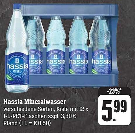 Hassia Mineralwasser Angebot bei Scheck-in-Center - 1Prospekte.de