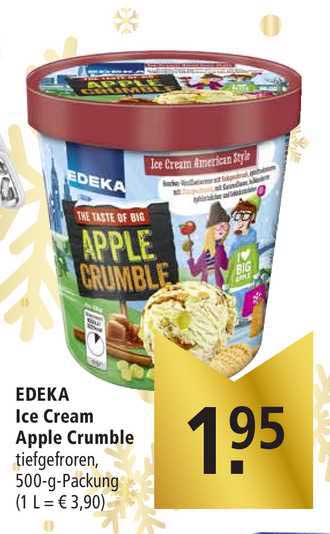 Edeka Ice Cream Apple Crumble Angebot bei Marktkauf