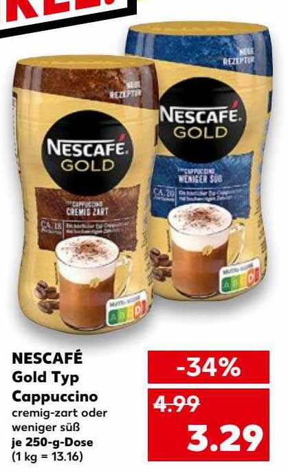 Nescafé Gold Typ Cappuccino Angebot bei Kaufland - 1Prospekte.de
