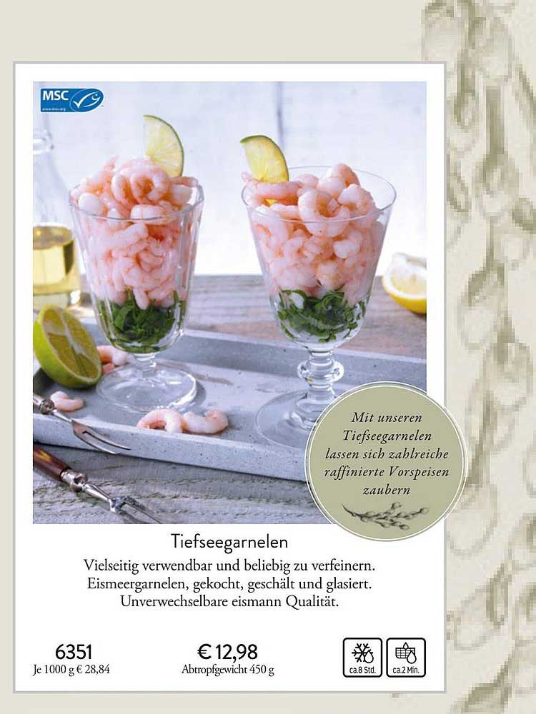 Tiefseegarnelen Angebot bei Eismann - 1Prospekte.de