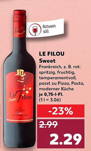 Le Filou Sweet Angebot bei Kaufland - 1Prospekte.de