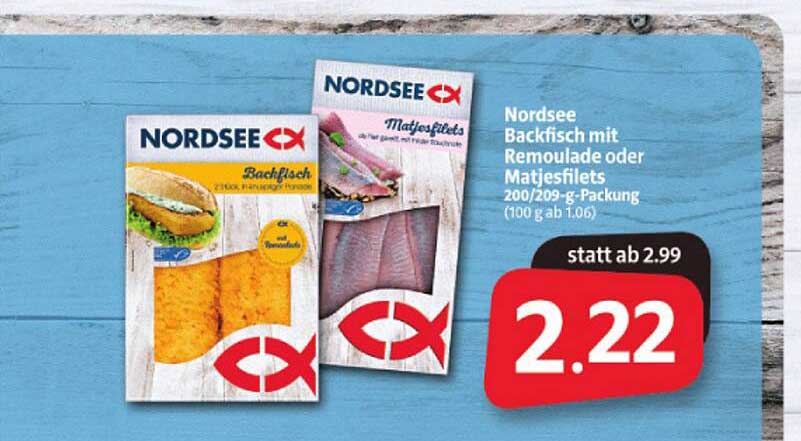 Nordsee Backfisch Mit Remoulade Oder Matjesfilets Angebot bei Markant ...