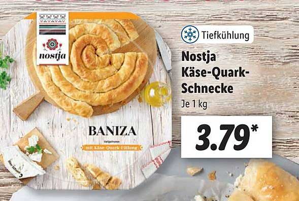Nostja Kase-quark-schnecke Angebot bei Lidl - 1Prospekte.de