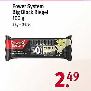 Power System Big Block Riegel Angebot bei ROSSMANN - 1Prospekte.de