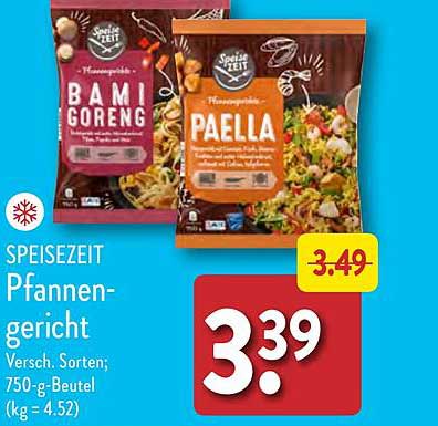 Speisezeit Pfannengericht Angebot bei ALDI Nord - 1Prospekte.de