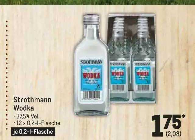 Strothmann Vodka Angebot bei METRO - 1Prospekte.de
