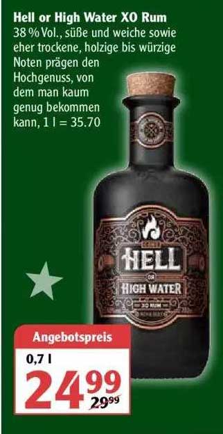 Hell Or High Water Xo Rum Angebot bei Globus - 1Prospekte.de