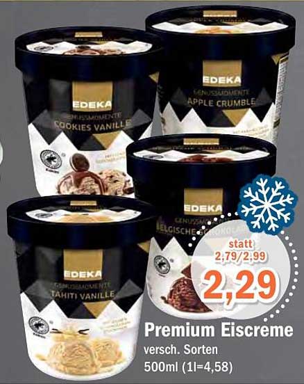 Edeka Premium Eiscreme Angebot bei Aktiv Irma - 1Prospekte.de