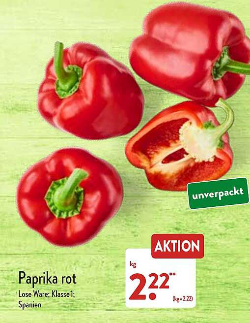 Paprika Rot Angebot bei ALDI Nord - 1Prospekte.de