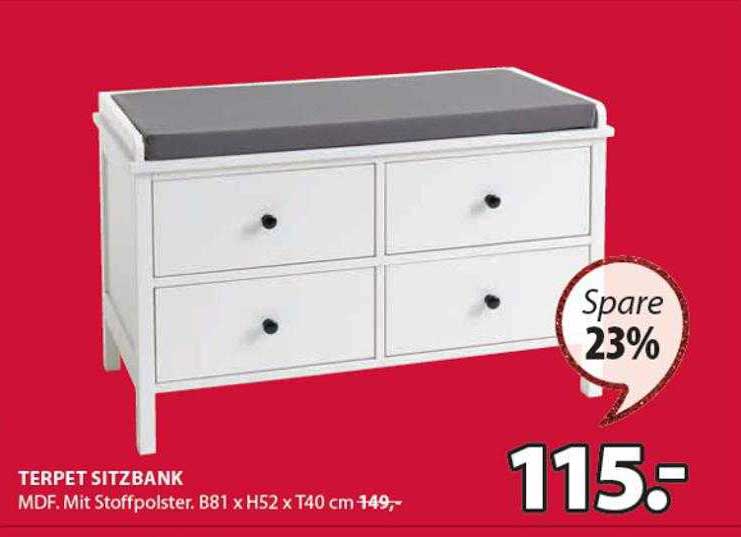 Terpet Sitzbank Angebot bei Jysk - 1Prospekte.de