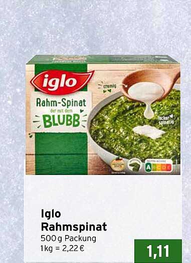 Iglo Rahmspinat Angebot bei CAP Markt - 1Prospekte.de