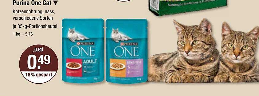 Purina One Cat Angebot bei V-Markt - 1Prospekte.de