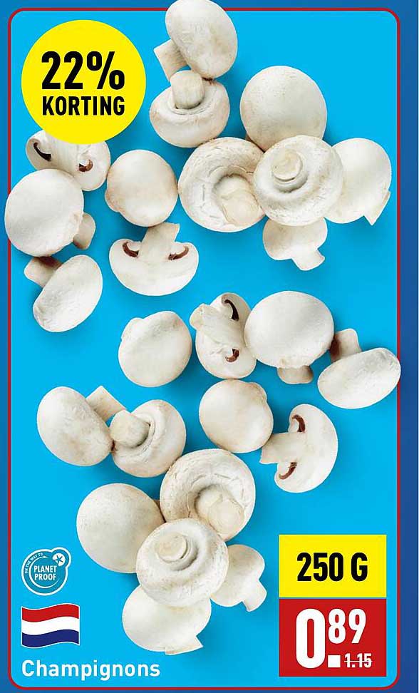 Champignons aanbieding bij ALDI
