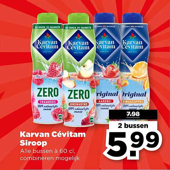 Karvan Cévitam Siroop aanbieding bij PLUS