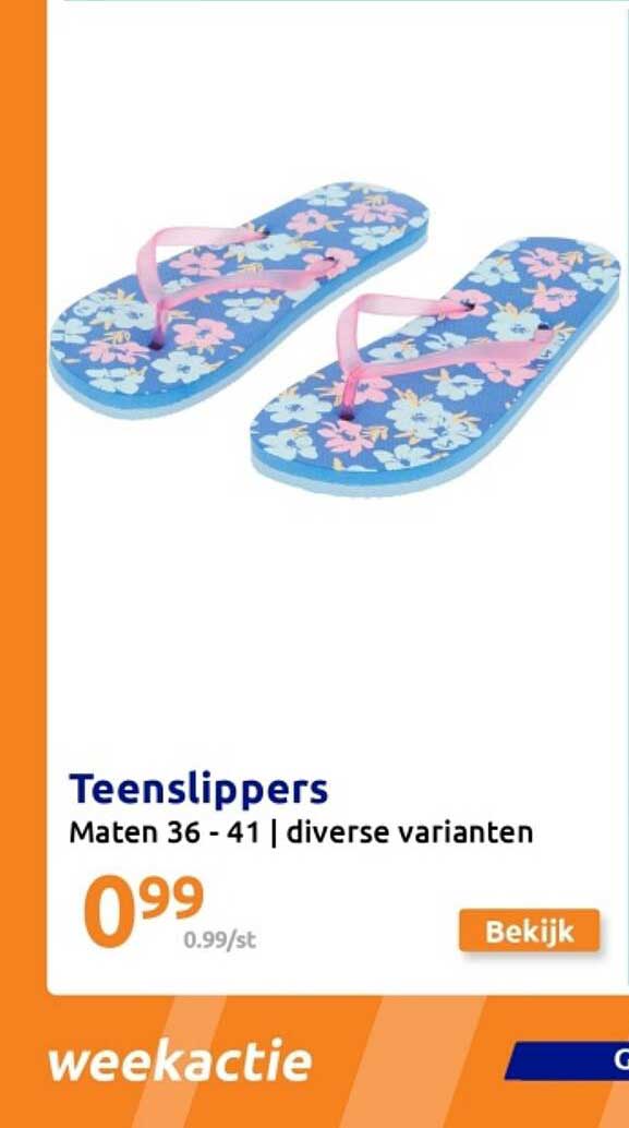 Teenslippers aanbieding bij Action